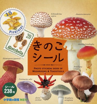 出荷目安の詳細はこちら内容詳細食べられるきのこ、たくさん食べると中毒する、体調によっては中毒するなど、食べるのに注意が必要なきのこ、毒きのこ、食毒不明のきのこの科の名前と学名、きのこの名前。シール238枚。