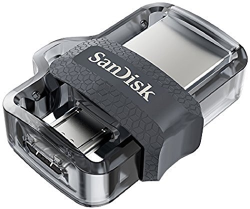 USBフラッシュメモリ USB3.0 MicroUSB付き 128GB SANDISK SDDD3-128G-G46 MicroUSB/USB3.0 両対応 128GB 150MB/s JANコード：0619659149697 1年保証