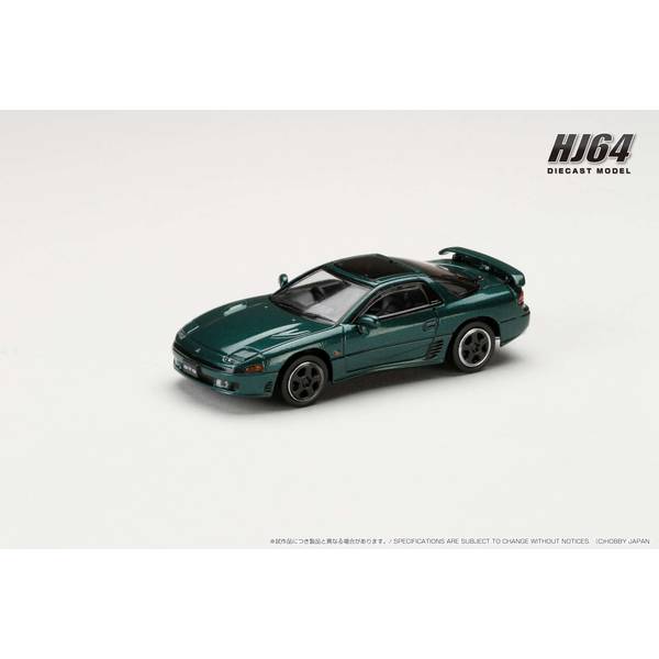 ■素材：ダイキャスト(亜鉛合金)/ABS/ホビージャパンの1/64ダイキャストシリーズ"HJ64"から三菱GTO SPECIAL VERSIONの登場です。グラスルーフとブラックスポークのホイールが特徴です。製品にはクリアケースと台座が付属...