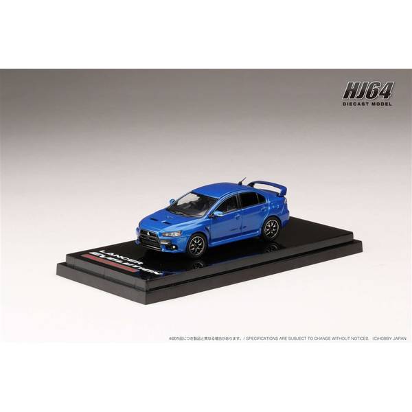 ホビージャパンの1/64ダイキャストシリーズ"HJ64"から三菱ランサーEVOLUTION X ファイナルエディションにエンジンディスプレイモデルを同梱したミニカーの登場です。製品にはクリアケースと台座が付属しますのでコレクションに最適です...