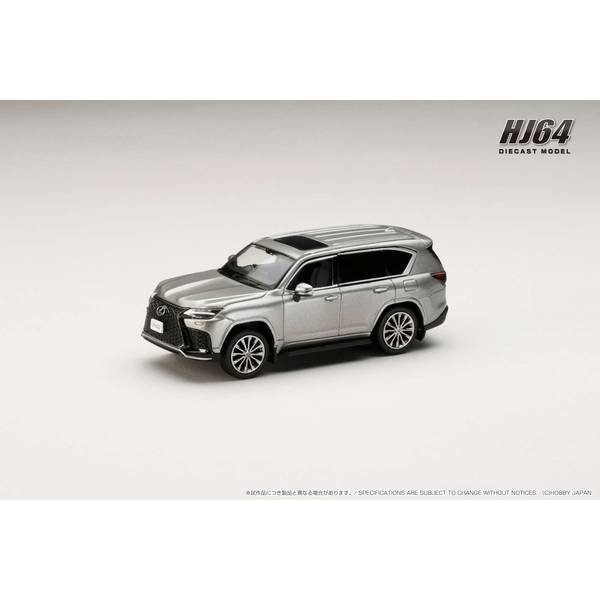 ※画像はイメージです■素材：ダイキャスト(亜鉛合金)/ABS/ホビージャパンの1/64ダイキャストシリーズ"HJ64"から1/64 レクサス LX600 Fスポーツの登場です。内装はブラックとなります。製品にはクリアケースと台座が付属します...