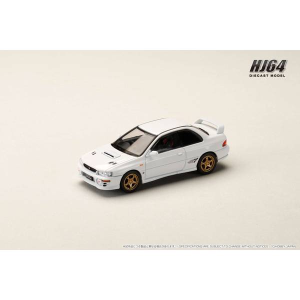 ■素材：ダイキャスト(亜鉛合金)/ABS/ホビージャパンの1/64ダイキャストシリーズ"HJ64"からスバル インプレッサ PURE SPORTS COUPE WRX (GC8)シリーズのの登場です。製品にはクリアケースと台座が付属しますの...