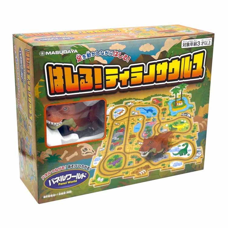 パネルワ—ルドシリーズに人気の恐竜　ティラノサウルス　が登場です楽しい恐竜だちの絵が入ったコースパネルを走り回ります「巨大シダの木」パネル付き●商品サイズ（cm）幅約14×奥行約14×高さ約0.6●商品重量約0.032kg●規格【対象月齢】...