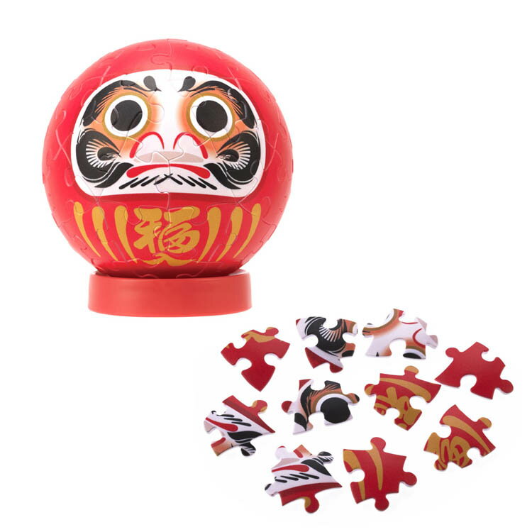 パズころりん「だるま」は、お金を入れると起き上がりこぼしのようにころころゆれる3Dパズルです。倒れても起き上がる縁起の良いだるまで、一層の幸福を祈願してみてください。お腹にある「福」という字は苦心して勝ち得た良きことを招く意味が込められてい...
