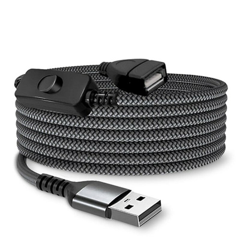 特長USB-Aコネクタを持つUSB電源のポートを延長するロングケーブルです。延長することで、既存のUSBケーブルが短くて届かない状況の改善等に役立ちます。■スイッチで電源の管理ケーブルのメス端子から約50cmの位置に通電のオン/オフスイッチ...