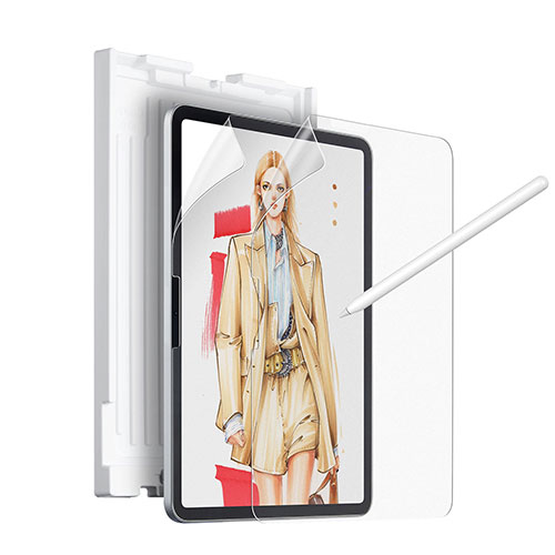キャッチコピー上質紙のような描き心地を楽しめるiPad用液晶保護フィルムです。特長ESRの「ペーパーライク液晶保護フィルム」 は上質紙のような描き心地を楽しめるiPad用液晶保護フィルムです。●高感度超薄型でスクリーンの高いタッチ感をしっか...