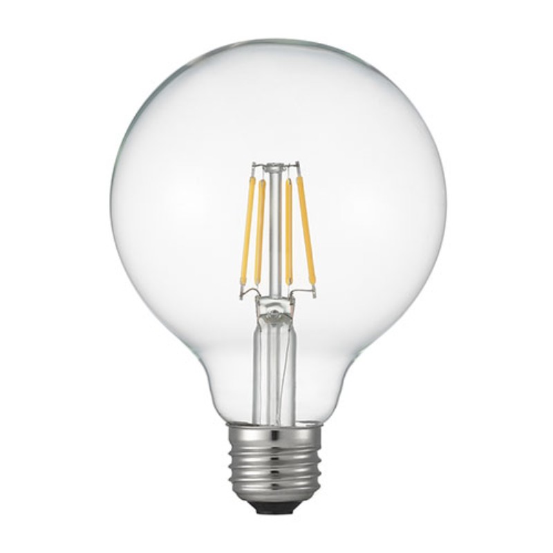特長●従来のLED電球に比べ、白熱電球に似たノスタルジックな雰囲気を演出仕様・本体寸法 : W95mm×H134mm×D95mm・本体重量 : 63g・口金 : E26・材質 : 本体…ガラス、口金…ニッケルメッキ銅・光源 : LED・光源...