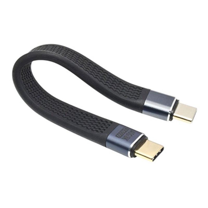 商品の特長USB4対応ショートタイプTYPE-CtoTYPE-Cケーブルストレート。最大40Gbpsの高速データ転送、240W急速充電、8K/60Hz映像出力に対応した、ショートタイプのUSB4Type-Cケーブル。SSDやノートPC、スマ...