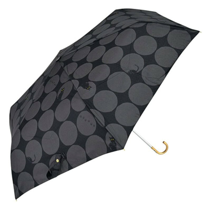商品の特長大きい水玉の中に猫&足あとが大人のかわいさの、MKNブランドで一番人気の雨傘です。傘を留めるネームバンドの色もアクセントに。このネームバンドには金糸の猫刺繍入り&猫のあしあとスナップボタン付きで、ディティールにもこだわりました。ハ...