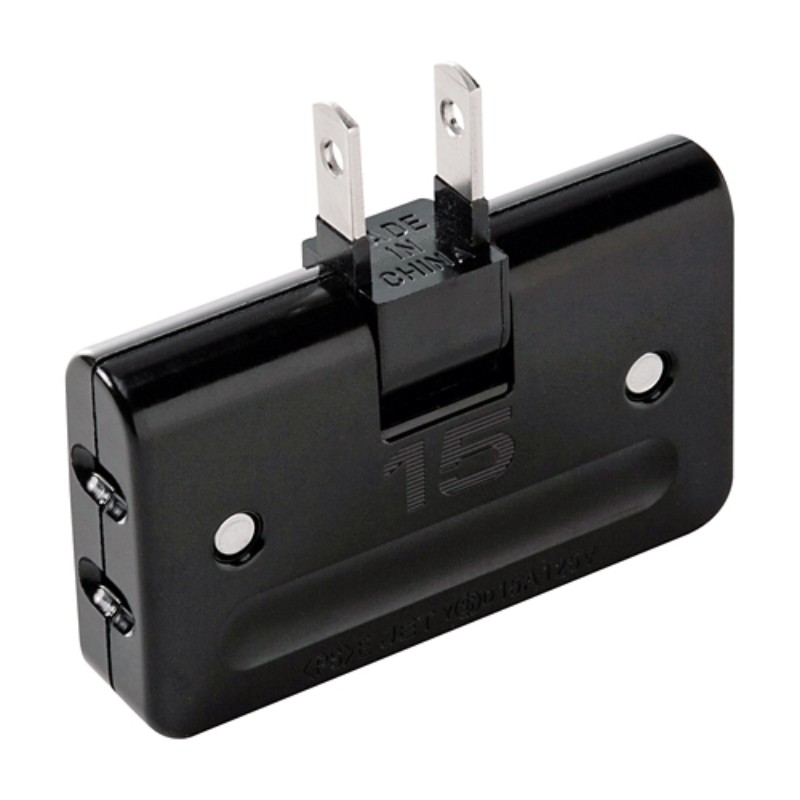 コンセントからの電源を3分配できる。トラッキング火災予防絶縁キャップ付き。特長コンセントからの電源を3分配できます。トラッキング火災予防絶縁キャップ付きです。RoHS規制対応仕様●定格容量:15A・125V(1,500Wまで)●プラグ仕様:...