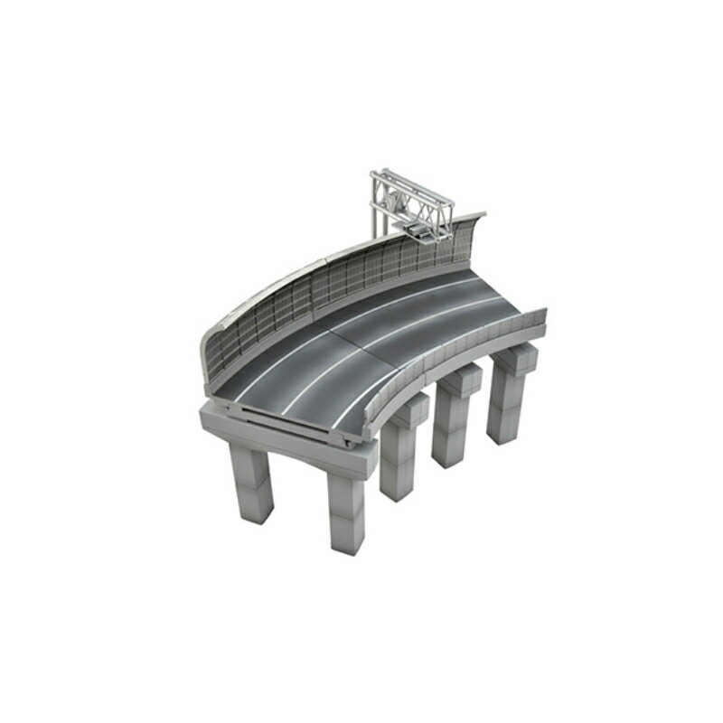 商品紹介330264 建コレ187 高速道路カーブセットセット内容：内周道路×1、外周道路×1、橋脚×4、連結パーク×2、速度測定カメラ、防音壁、壁、シール 本体サイズ：W175×H140×D80(mm)メーカー(株)トミーテックJAN45...