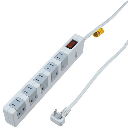 上からも横からも差し込めます。コードを抜かずに電源をON/OFFできる、節電に便利な集中スイッチ付きです。合計使用容量が1500Wを超えると内臓のブレーカーが作動し、電源が切れます。雷サージフィルターが雷などの過電圧から接続機器を保護します...