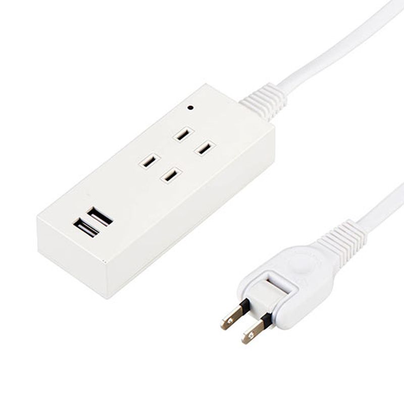 ●雷サージフィルターが雷などの過電圧から接続機器を保護します。 ●スマートフォンなどのデジタル機器に直接充電が可能なUSBポート付きです。 ●プラグはホコリや湿気によって発生するトラッキング火災を予防する絶縁カバー付きです。●本体寸法:(W...