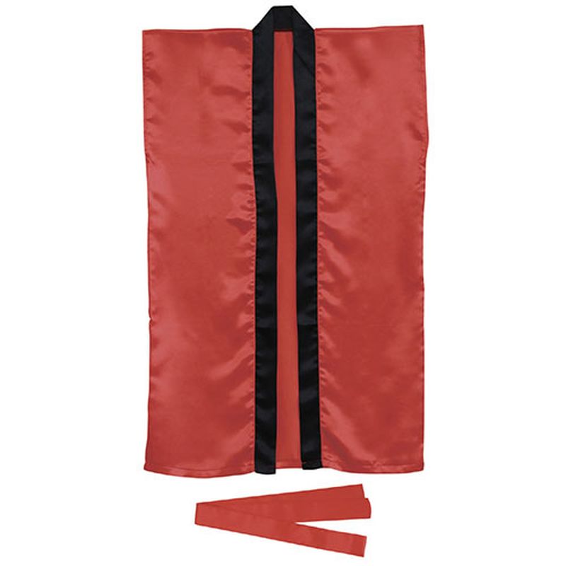 運動会・発表会・イベント肌触りがよく、光沢のあるサテン製のロングハッピ！商品サイズ(単位mm):800×480mm、ハチマキ:1300×45mmセット内容:全6色重量(g):85g材質:ポリエステル包装サイズ:315x290x5mm生産国:...