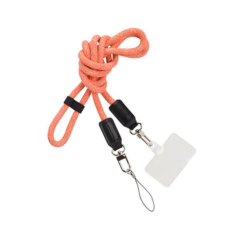 カジュアルな服装やアウトドアのシーンによく合うショルダーストラップ特長スマートフォンやスマホケースを軽快に斜めがけ。カジュアルな服装やアウトドアのシーンによく合うロープタイプのショルダーストラップ。仕様ストラップ長さ : 70cm(長さ調整...