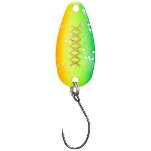 肉厚でカッ飛びのスプーン。スローリトリーブでもしっかりとしたアクションを実現し、強風下でもピンへのキャストが容易。 厳選されたエリアトラウト対応カラーを採用 着水後のスピーディーなカウントダウンで狙いのタナを直撃 浮き上がりを抑えたデザイン...