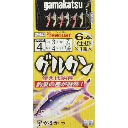品番: 43940全長: 1.65m 使用鈎: 伊勢尼(金)6本(1組入) 針: 4号 ハリス: 3 「太軸小鈎」を使用している為、食いが悪く掛かりにくい場合でも、非常に食い込みが良い仕様になっています。
