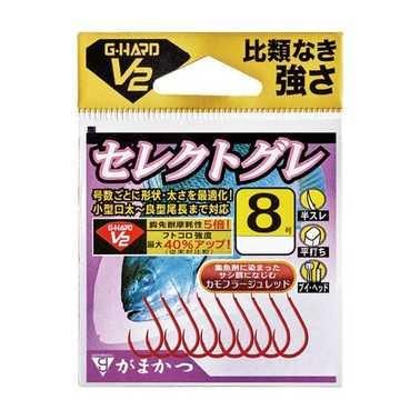 号数別専用設計による新しいグレ鈎。様々なフィールドに対応し、釣りの楽しさを引き出します。 新素材「G－HARD V2」を採用し、鈎先耐久性とフトコロ強度を向上 小型号数は魚とのコンタクト性を優先した鈎形状 大型号数は「口元掛け」を可能にする...