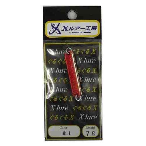 RECENT リセント ぐるぐるX/N 7g No01 G/レッドラメ