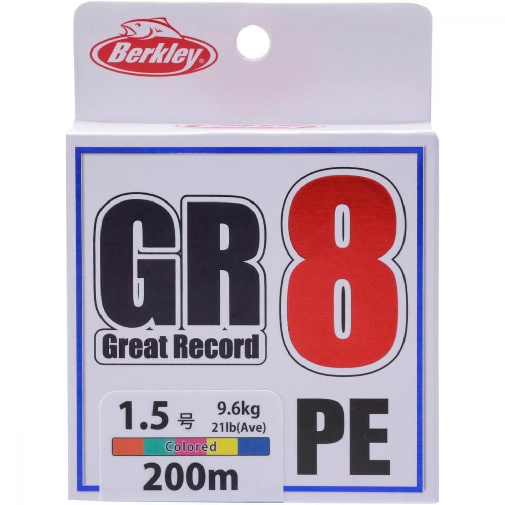 BERKLEY バークレイ GR8 1.5号 200M カラード 1.5号/21Lb