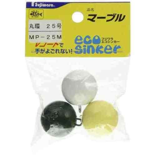 フジワラ(FUJIWARA) マーブル 丸環 25号 ミックス 製品種類: シンカー ブランド: FUJIWARA 釣場: 全般 魚種類: 全般 サイズ: 25号 定番の丸環型シンカーです。