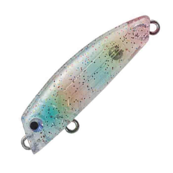 サイズ: 50mmウエイト: 3.3gMax Depth: 20cmフック: ST36TN#14リング: #0タイプ: スローフローティングカラー: NO.47 レインボー×ラメ 小さなボディの中に、タックルハウスの技術力の粋を結集。落ち込...