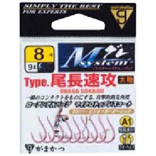 攻撃的な鈎先角度を持つ尾長専用鈎。尾長グレを狙うために設計された強度とサイズ設定。 鈎先角度: 1.75〜2.5号クラス ネムリを持たせた鈎先角度で大型尾長のコンタクトを確実に捉える A1釣鈎専用特殊新素材「A1」を使用 抜群のフトコロ強度...