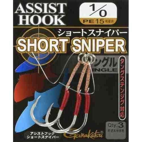 タングステンジグに対応したアシストフック。小鈎でありながら、大型魚を狙うために設計されています。 フックサイズ: 1/0 適合PE号数: 15 入数: 3本入 カラー: シルバー 太軸設計で強度を確保 ショートタイプのアシストライン 対象魚...