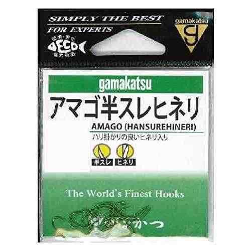 鈎先の鋭さが特徴の釣り鈎。ヒネリを加えることで鈎掛かりが向上し、スッポ抜けの心配が少なくなっています。 鈎先が鋭く、鈎掛かりが良好 ヒネリ付きでスッポ抜けを防止 スペック 号数: 7 入数: 15本 カラー: 緑