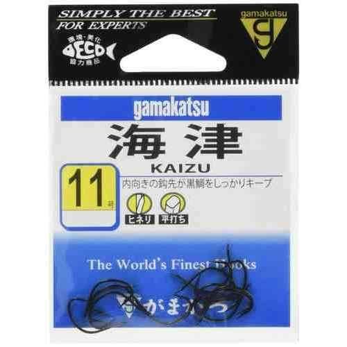 ベーシックな漆黒仕上げの鈎。根掛かりが少なく、特定の餌を刺すのに適した形状を持つ。 ヒネリ・逆ヒネリ・リバースベンドの軸を捻り、鈎先を外に向けたデザイン 腰がくの字に曲がり、鈎先がチモトを向く形状 アケミ貝や丸サナギを刺すのに適している ス...