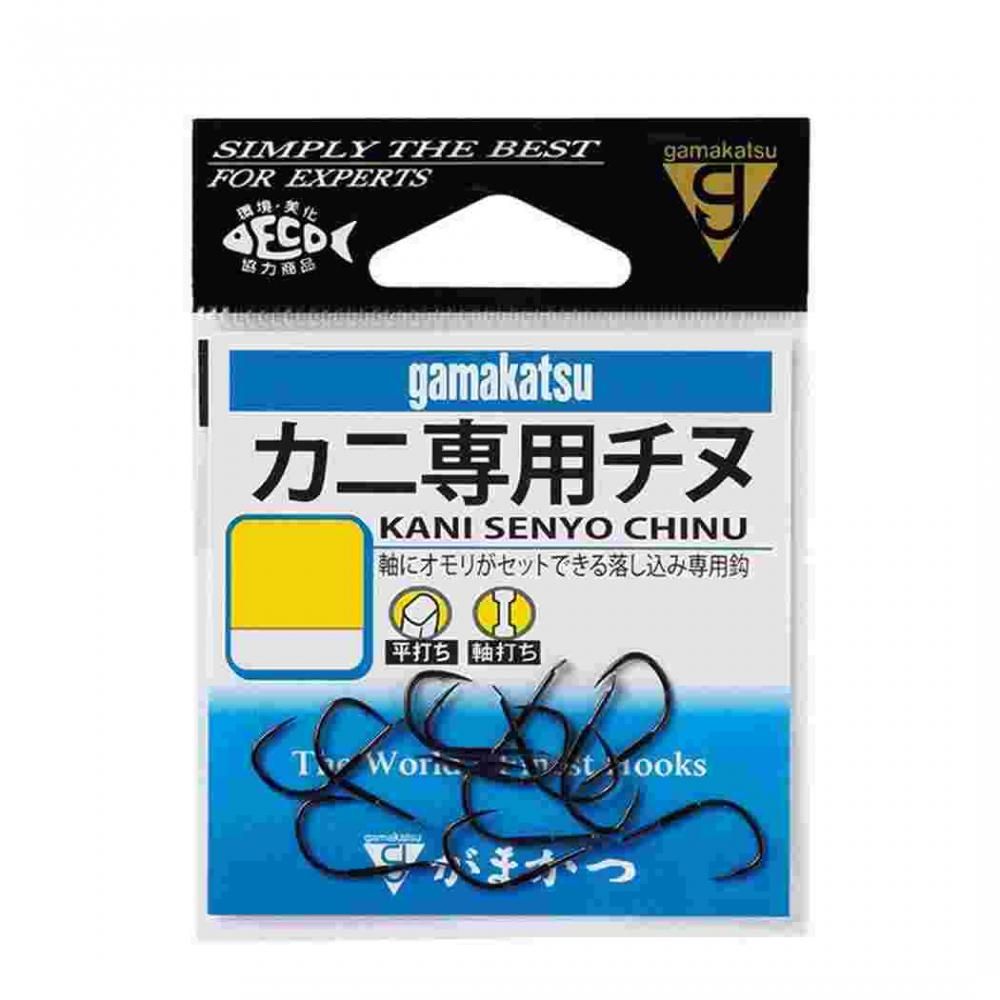鈎にオモリを取り付けることができる落し込み専用鈎。 オモリ取り付け対応 カニ専用設計 スペック 品名コード: 12455 号数: 5 入数: 12 カラー: 黒