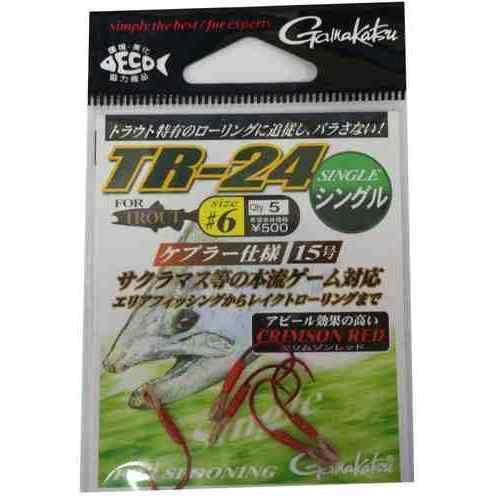 大型トラウトをターゲットにした強靭なスイミングフック。 強烈なローリングファイトをいなす「ケプラー15号」を採用 フッキング後の適度な追従性を確保 トラウトの本能を刺激するクリムゾンレッドカラー スペック 号数: ＃6 入数: 5本 カラー...