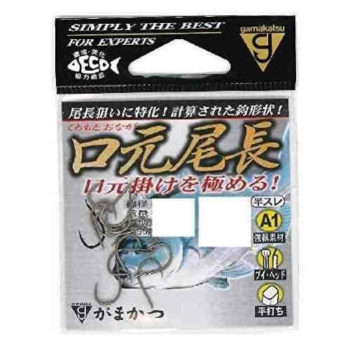 号数: 4号 入本数: 12本 カラー: 茶メーカー品番: 68045 小型から大型まで、尾長グレを完全制覇!! 尾長グレの習性に基づいた鈎先形状と軸長設計で、口元へのコンタクト性と貫通性を高次元で実現した尾長専用鈎。 口元へ掛け、飲まれを...