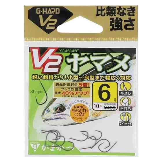 鈎掛かりの良いヤマメ形状 高い貫通力を生み出す内向きフォルム 高強度素材「G-HARD V2」搭載 幅広い号数設定により、小型魚の数釣りから本流での大物狙いまで対応 品名コード: 68798 号数: 6 入数: 10本