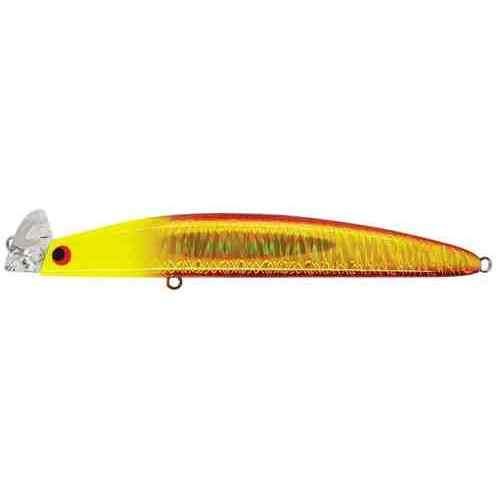 サイズ: 117mmウェイト: 13g フローティング フック: #4 リング: #4 レンジ: 0~40cm カラー: #09 CHGR(チャートヘッドゴールドレッド) 特徴的な上部へ張り出した扇方リップは、基本的に潜る事をせずとも、細身...