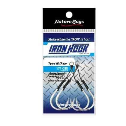ネイチャーボーイズ アイアンフック IRON HOOK Type ID Rear 3/0 IHIR-30 (アシストフック ツイン) 金龍鉤 NIQ、NIQPRO Z使用 FISHING FIGTHERS 鉄腕WDリング、マリンブラックKC...