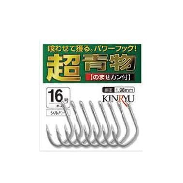 超青物のませカン付漁師推奨の仕様 号数: 12 自重: 0.606g 線径: 1.56mm 入数: 12本 カラー: ゴールド 「早掛け」「太地アジ鈎型」「環」を装着して太ハリスの結びに対応。強靭な太軸とアジ鈎形状が軽量かつハイパワーを実現。
