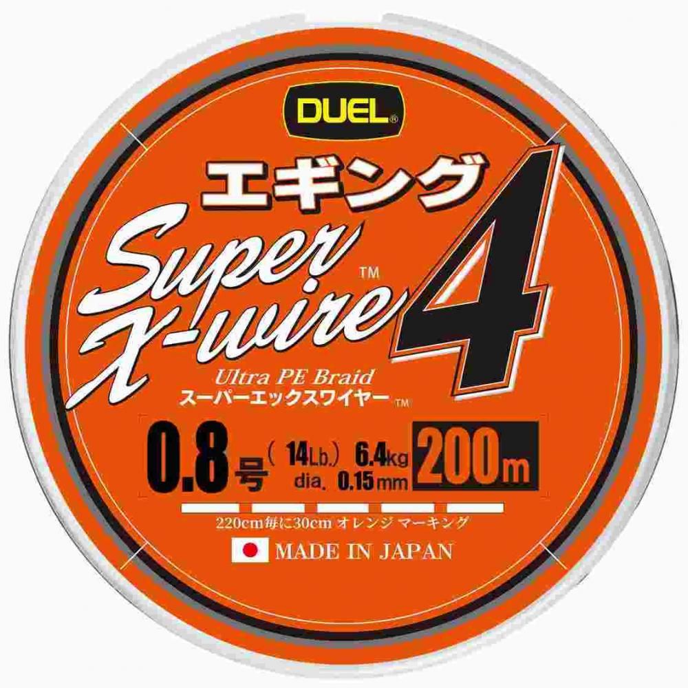 スーパーエックスワイヤーに「エギング専用」新登場! 高視認 × 高感度 × 高操作性 H.I.P(ヒートインテグレーションプロセス)製法により、原糸同士の密着度を高め、糸に絶妙なハリとコシを実現 ガイド絡み等のトラブルを軽減し、耐久性アップ...