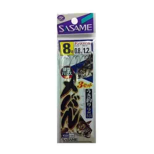 ウキ釣り用の2本鈎が3セット入った商品。 号数: 8号 ハリス: 0.8号 モトス: 1.2号 カラー: 黒 全長: 0.8m 入り数: 2本鈎×3セット スペック サイズ: 8号 ハリス: 0.8号 モトス: 1.2号 カラー: 黒 全長...