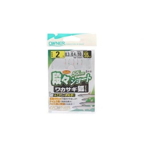 段々シリーズのショートタイプ。全長55cmで絡みにくく、手返しが向上します。 ハリス長と間隔が最適化 ケイムラ鈎による集魚効果 ハリスはナイロン製で自然な誘いを演出 幹糸には高感度フロロカーボンを使用 スペック 鈎: 2号 ハリス: 0.3...