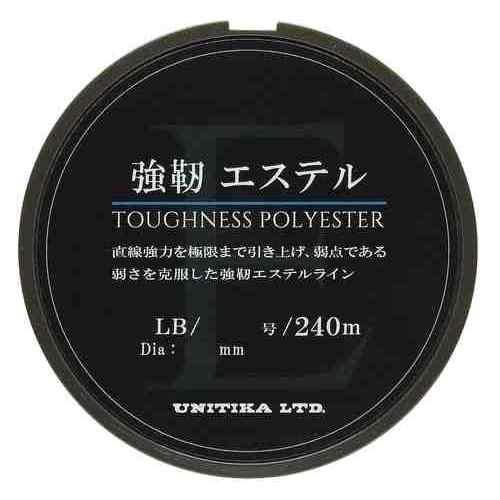 軽量ルアーの遠投性と超高感度の強力エステルライン。 号数: 0.35号 強力: 2lb 巻糸量(m): 240 素材: ポリエステル 標準直径: 0.102mm ラインカラー: ナチュラルクリアー 80m毎にマーキングシール付き