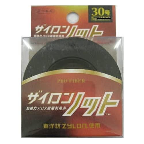 2001年発売のスーパー繊維「ザイロン」製リーダーライン。 パラアミド(商品名:ケプラート)の約2倍の強度 低伸度、耐切創性 大物用根付け、アシストフック用ラインとして最強 長さ: 5m 比重: 1.54