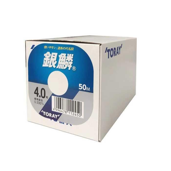 TORAY 東レフィッシング 銀鱗 50m連結 4号 10個入り