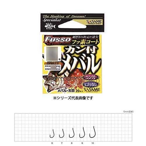 SASAME ささめ針 DRB22 カン付メバル TCフッ素コート 10号 フッ素