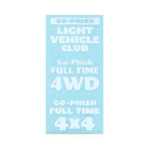 Go-Phish ゴーフィッシュ 4WDステッカー white