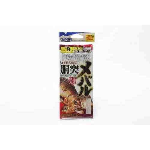 メバル釣りに適した針のセット。 号数: 9号 ハリス: 1.5号 幹糸: 2号 スペック サイズ鈎: 9 ハリス: 1.5 メーカー品番: M-425