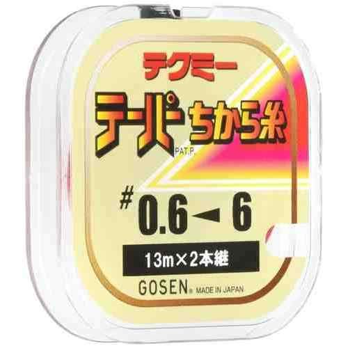 最新鋭の投げ釣り用ちから糸。ハイテク新素材を使用し、ブレイディングテーパー形状を採用。 テーパー形状により空気抵抗を減少 抜群の飛距離を実現 スペック 素材: PE 長さ: 13m 巻数: 2本 テーパーサイズ: 0.6-6号 カラー: 赤...