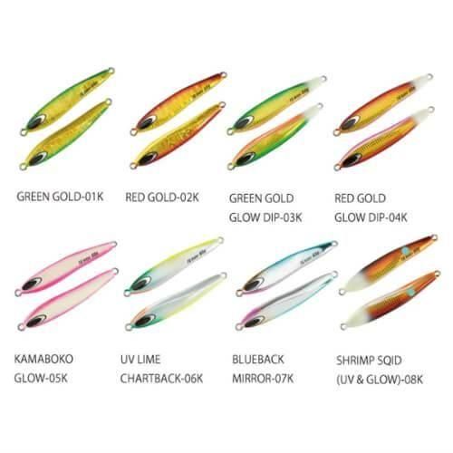 サイズ: 60g全長: 70mm幅: 12mmターゲット: マダイ、アマダイ、ヒラメ、ロックフィッシュ、イサキ、シーバス、タチウオ、青物カラー: 07K ブルーバックミラー ただ巻きでしっかり泳ぐ、高比重タングステン製スイミングジグ鉛の1....