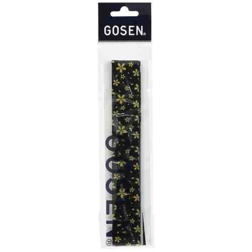 GOSEN ゴーセン オーバーグリップ 和柄 花 B815 BKG(ブラック×ゴールド)