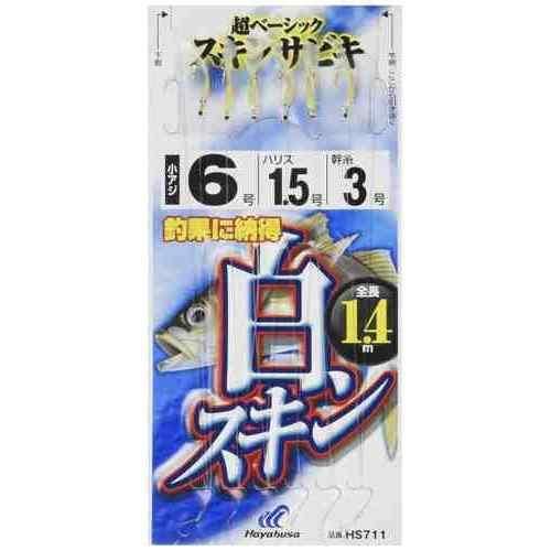 堤防釣りに適した胴突式の仕掛け。シラスや小魚の色と形をリアルに再現した鈎が特徴。 全長: 1.4m / 1.75m 鈎: 6号 ハリス: 1.5号 幹糸: 3号 対象魚種: 堤防アジ、アジ 鈎種: 小アジ 袋入り数: 6本鈎1セット 製品形...